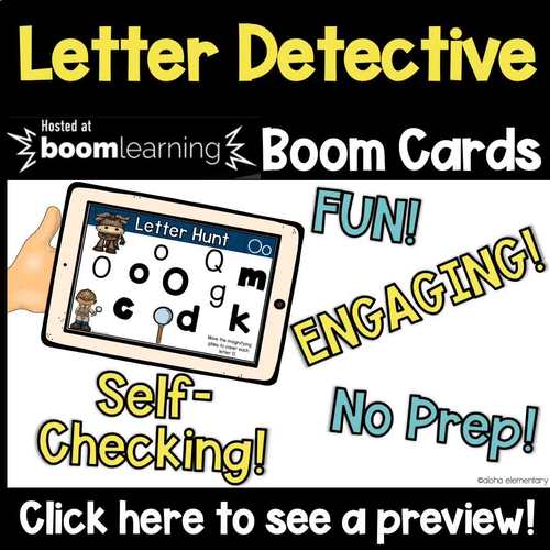 Alphabet Recognition BOOM cards | Digital NO-PREP task cards | Distance ...