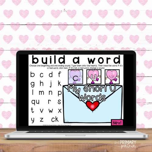 DIGITAL Learning Phonics Game Interactive Build a Word & Printable ...