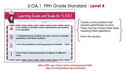 How to Teach Proficiency Scales Video – 5th Grade Operations & Algebra ...