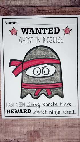 Disguise a Ghost Writing, Ghost Craft, Halloween Costume October ...