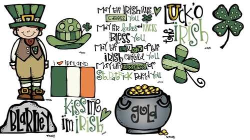 St Patricks day clip art COLORED Version by Melonheadz by Melonheadz ...