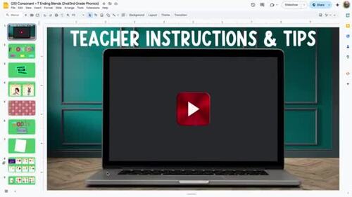 Ending Consonant Blends with T (ST, PT, FT, CT, RT, LT) Digital Phonics ...