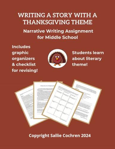 Writing a Story with a Thanksgiving Theme, Narrative Writing Prompt (6-8)