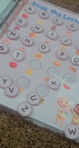 Peel, Stick and Say! Letter Sounds w/ Food Ages 3-6 by BoTyes' Education