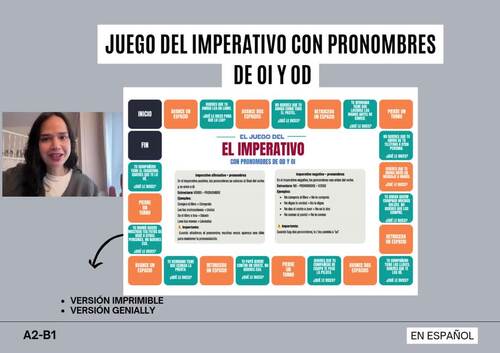 Juego del Imperativo con Pronombres (OI + OD): Imperative in Spanish