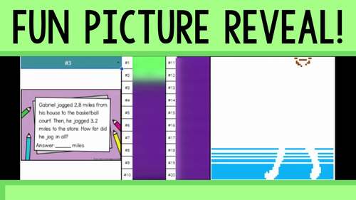 Adding and Subtracting Decimals Word Problems Digital Mystery Picture ...