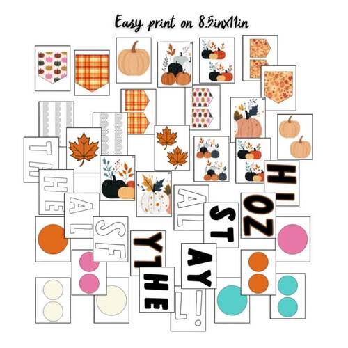 Fall Bulletin Board Kit for Healthy Habits, Decor for Classroom & Door ...