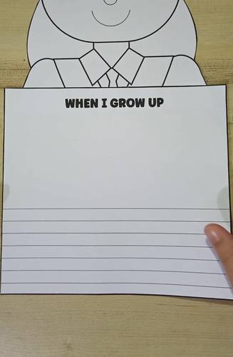 Kindergarten Graduation Craft When I Grow Up Writing Prompts Activities ...