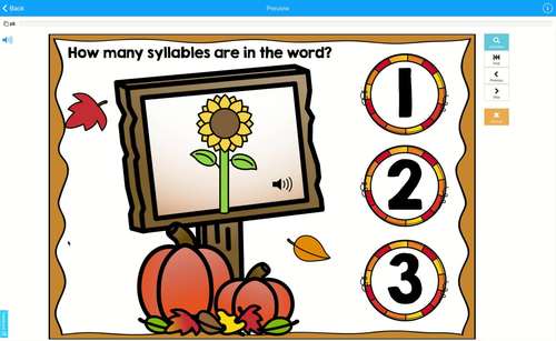 Counting Syllables Boom Cards by Krafty in Kinder | TPT