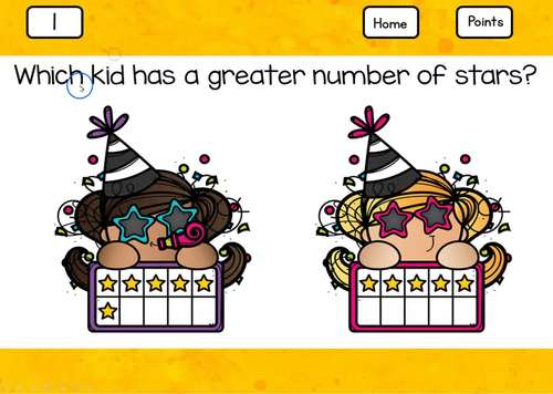 Comparing Numbers Greater or Fewer Happy New Year for Google Classroom™