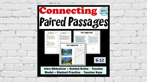 Paired Passages: Paired Text Connections - Secondary ELA Paired Reading ...