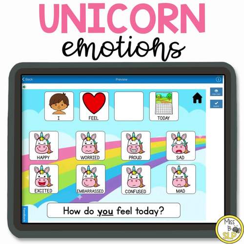 Unicorn Emotions & Social Emotional Learning - Digital BOOM cards by ...