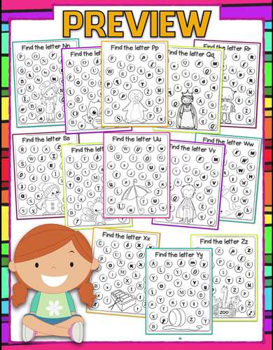 ALPHABET RECOGNITION WORKSHEETS PACK Distance Learning from home