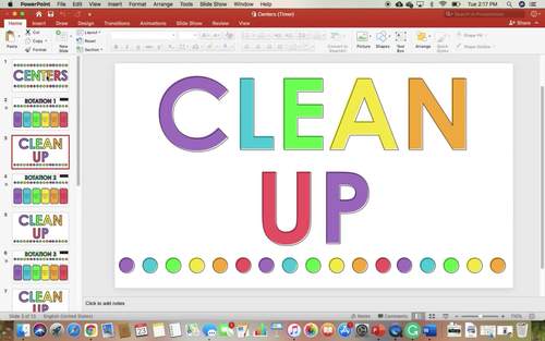 Editable Center Rotation PowerPoint Chart by Coloring Sunshine | TPT