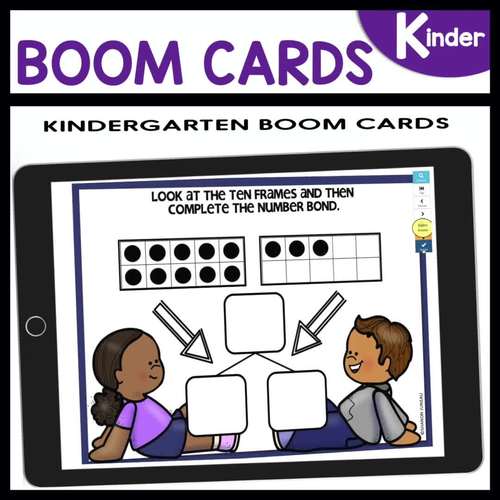 Number Bonds Ten Frames Boom Cards Unit 5 Lesson 7 Kindergarten Digital