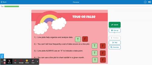 5.MD.2 - 5th Grade Creating Line Plots with Fractions Boom Card Deck ...