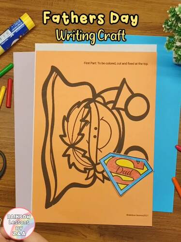 Fathers Day Writing Craft | All About My Dad | Fathers Day Activity ...