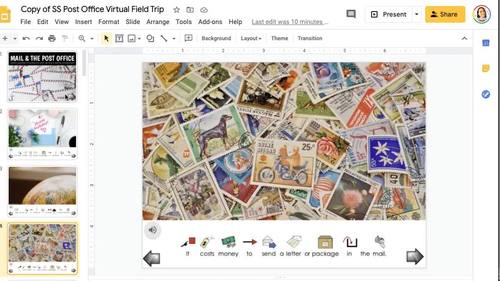 Post Office Virtual Field Trip Social Narrative & Comprehension Google ...