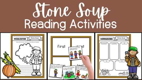 Stone Soup Comprehension Activities For Your Reading Centers | TPT