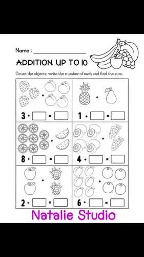 Visual Addition Adventure : Engaging Picture Addition Up to 10 | Math ...