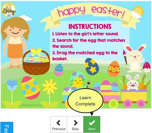 Easter Egg Letter Hunt (with audio) | Letter Sounds by Teacher Kimmy
