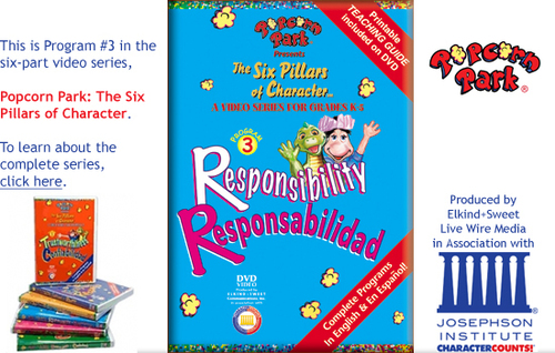 The Six Pillars of Character - Responsibility (video + teacher's guide)
