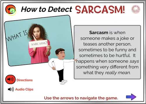 Detecting Interpreting Sarcasm Tone of Voice Middle High School | TpT