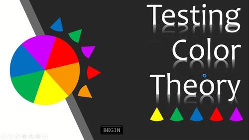 Animated, interactive quiz testing Color Theory by eddly | TPT