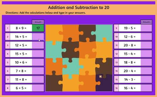 Digital Block Reveal NO PREP - Cute Ghost Addition and Subtraction to ...