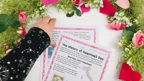 History of Valentines Day Chocolate Roses Heart Reading Bundle RI.2.2 ...