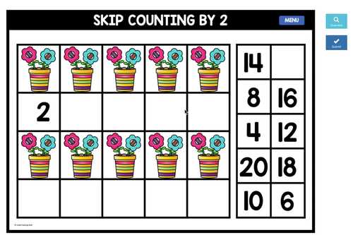 Spring Skip Counting Boom Cards (Distance Learning) by United Teaching