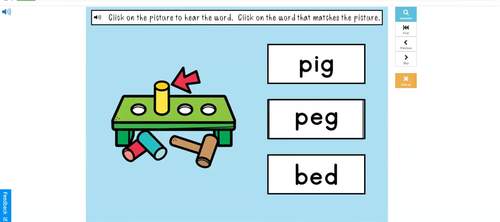 Blending CVC Words for Reading Fluency and Comprehension Boom™ Cards set 2