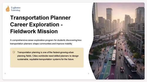 Transportation Planner Career Exploration Focused Lesson Bundle Volume 2