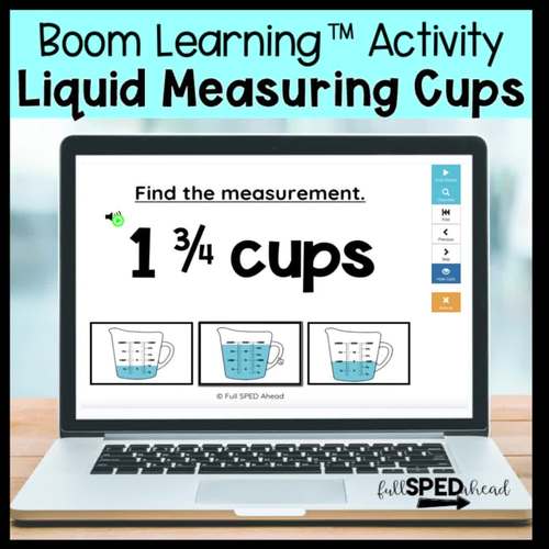 Liquid Measuring Cup Boom™ Cards Activity | TPT