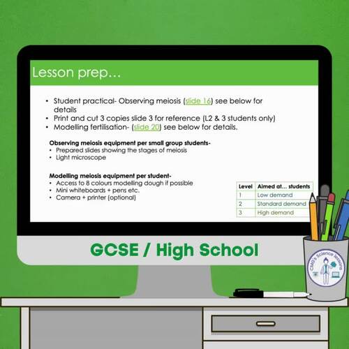 Meiosis (GCSE) by CMGs Science lessons | TPT