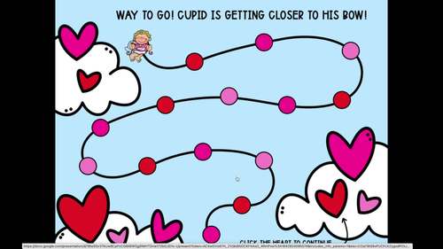 Valentine’s Day Math Activity - Math Task Cards - Telling Time Math Game