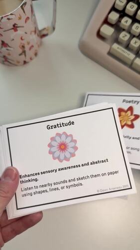 Creativity & Mindfulness Cards for Teens | Activities to Pause and Reflect
