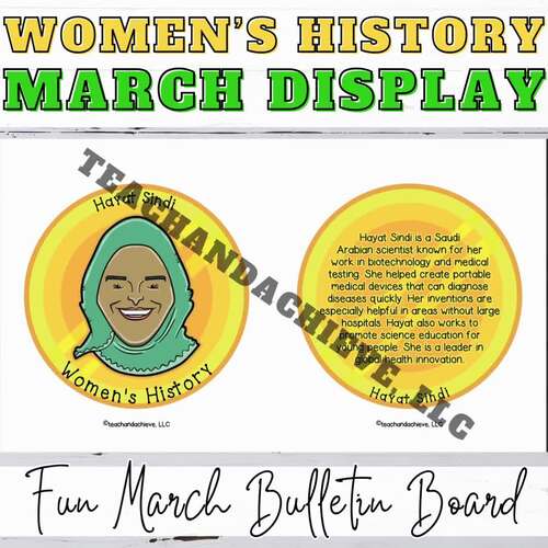 Women's History Month Bulletin Board, Women in STEM March Door Decor ...