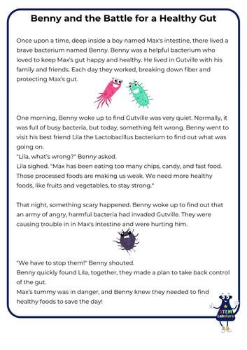 Healthy Eating Stories & Activities: The Digestive System & Gut Health ...