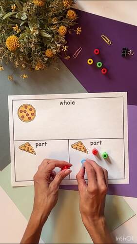 Whole Part Part Chart Bundle, charts, worksheets, 2 OA.1, 2 OA.2