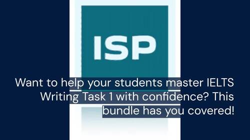 IELTS Writing- Pie & Bar Charts Complete the Blanks Language Bundle ...