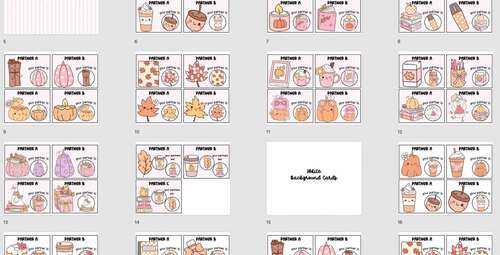 Fall Theme Partner Pairing Cards - Classroom Management | TPT