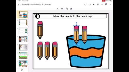 Back to School Digital Centers for Kindergarten | Distance Learning