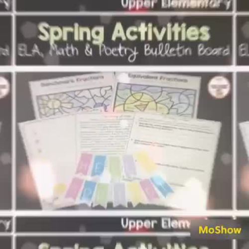 Spring Math and Reading Activities | Spring Bulletin Board and More