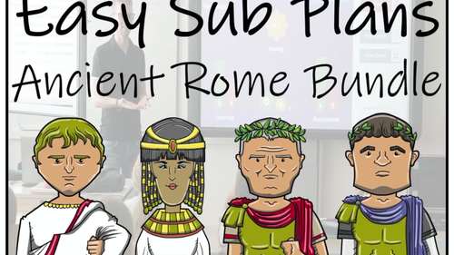 Emergency Sub Plans | Ancient Rome Bundle | 3rd Grade & 4th Grade