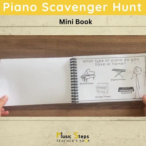 Piano Scavenger Hunt (Mini Workbook) by Music Steps Teachers Shop
