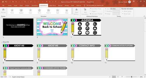 Back to School Night PowerPoint/Google Slides Presentation Template