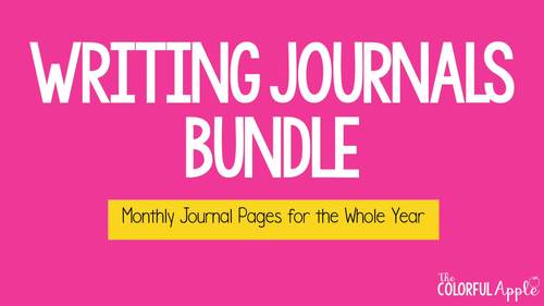 Writing Prompts Bundle - Daily Journal Prompts for the Whole Year