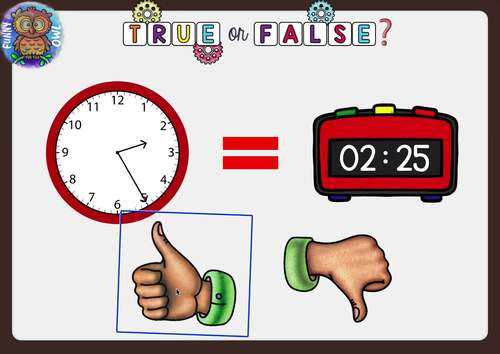 TELLING TIME TO THE NEAREST 5 MINUTES BOOM CARDS 2ND GRADE MATH ...