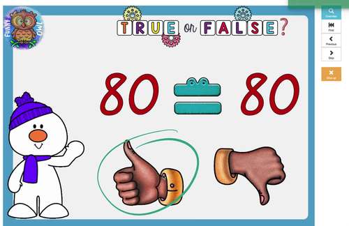 Comparing 2-digit Numbers | Boom Cards | Compare Numbers Winter Themed Game